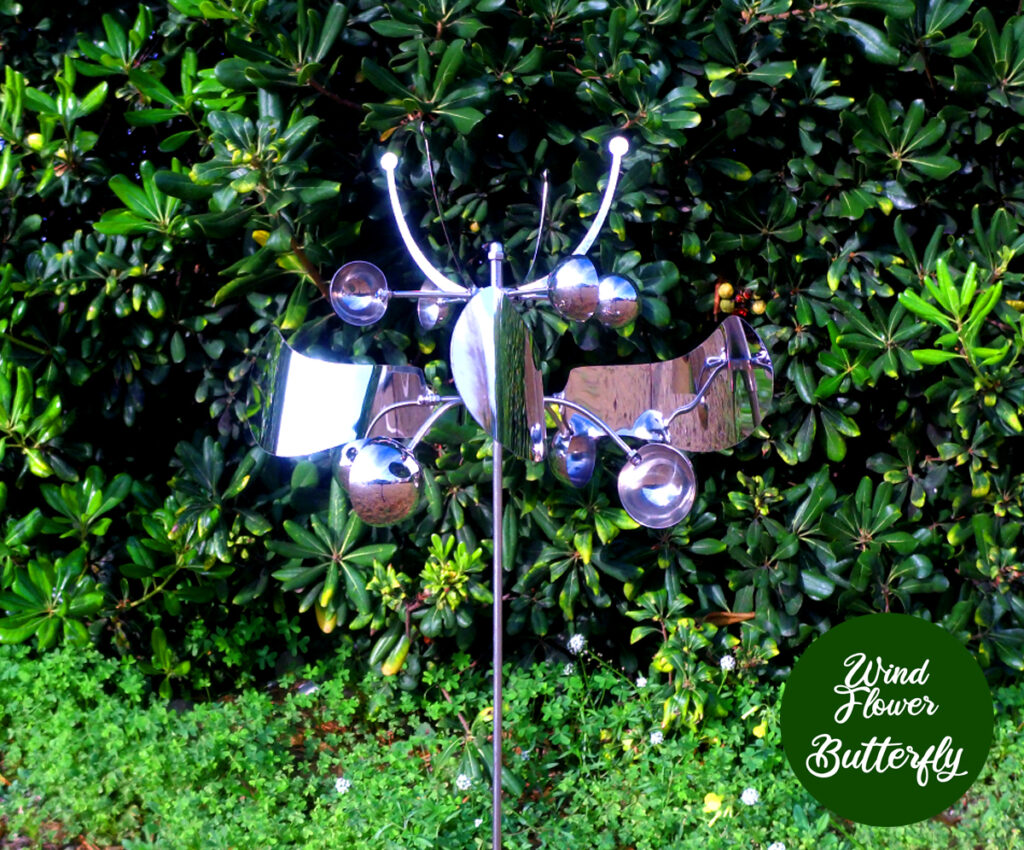 Butterfly Wind Flower / Spinner – Wind Sculptures, Wind Spinners ...